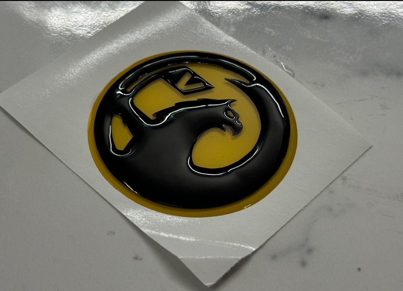 VAUXHALL ASTRA J VXR STEERING WHEEL BADGE 4D (RAISED GRIFFIN ...
