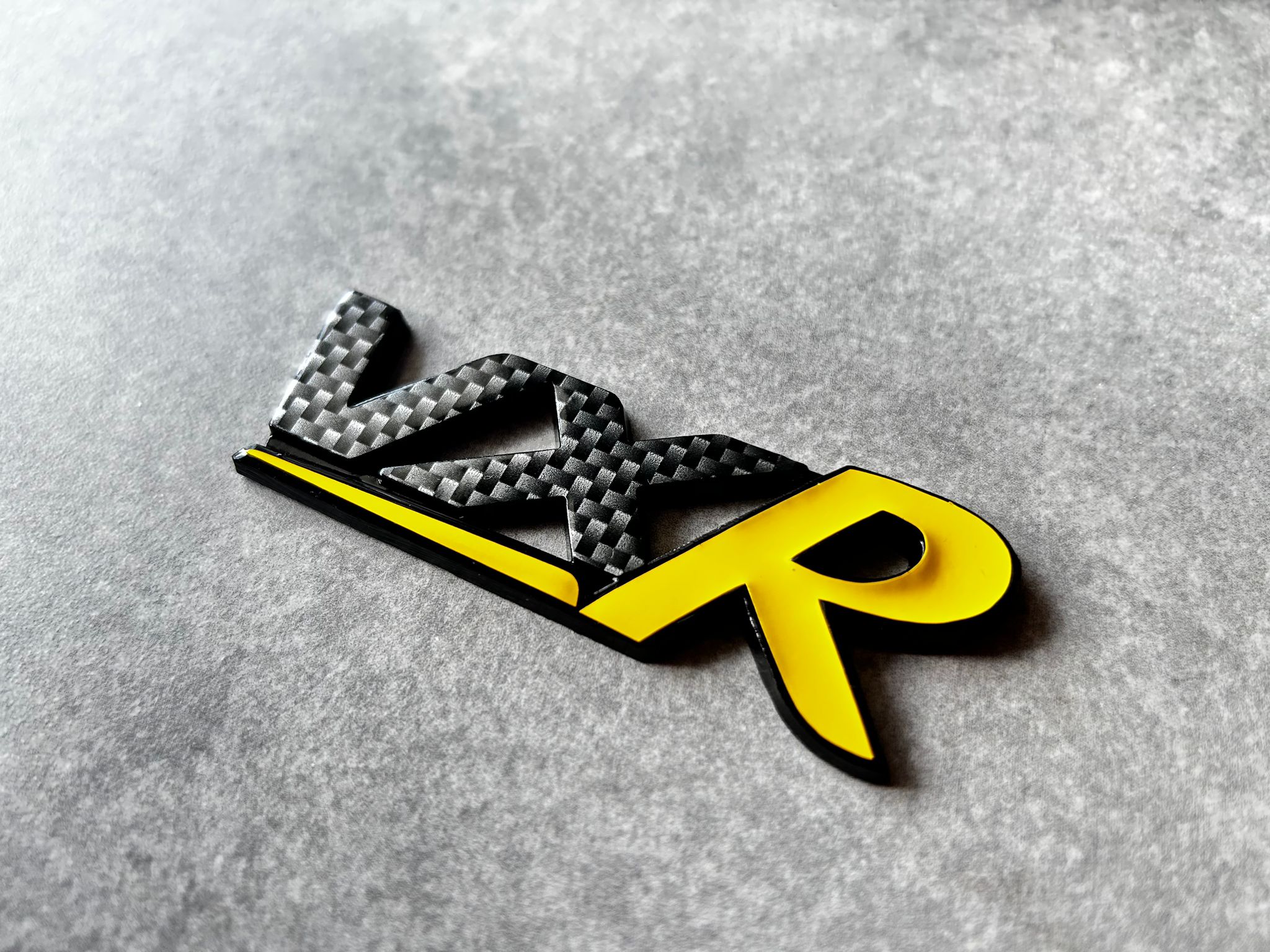VXR BADGE WITH VINYL INLAYS AND CARBON FIBRE VX OVERLAY | UnityStickers