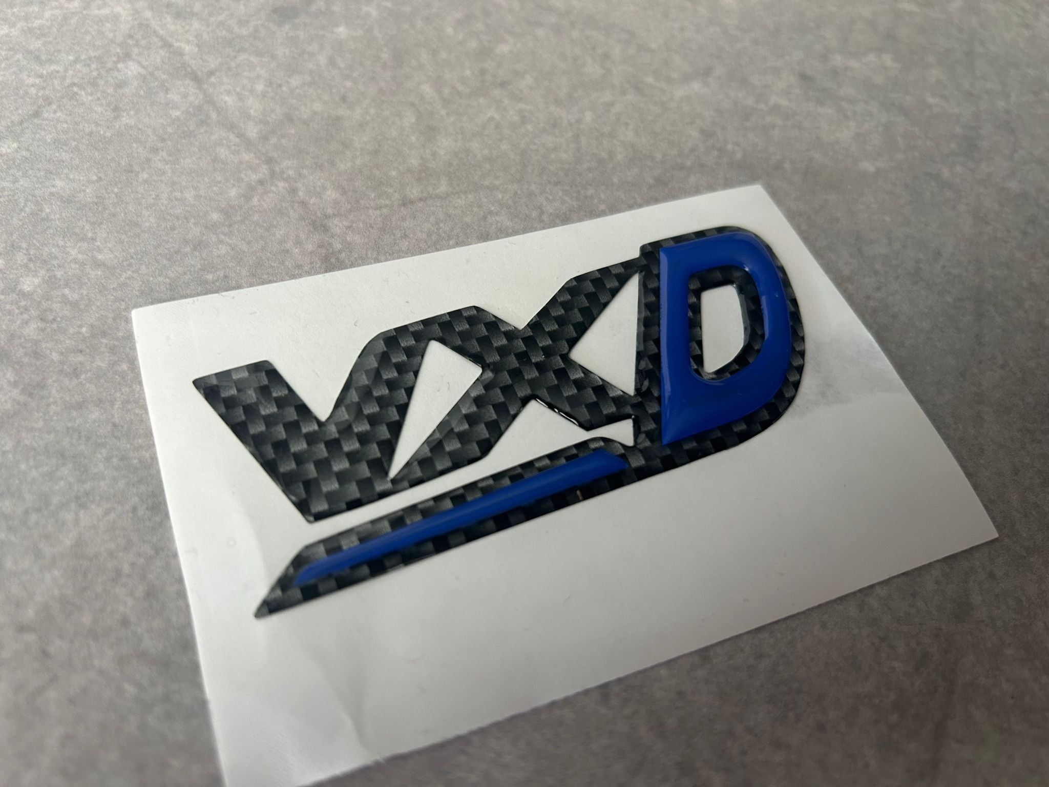 VAUXHALL VXD GEL BADGE (CARBON FIBRE) | UnityStickers