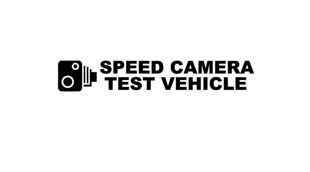 SPEED CAMERA TEST VEHICLE FUNNY STICKER | UnityStickers