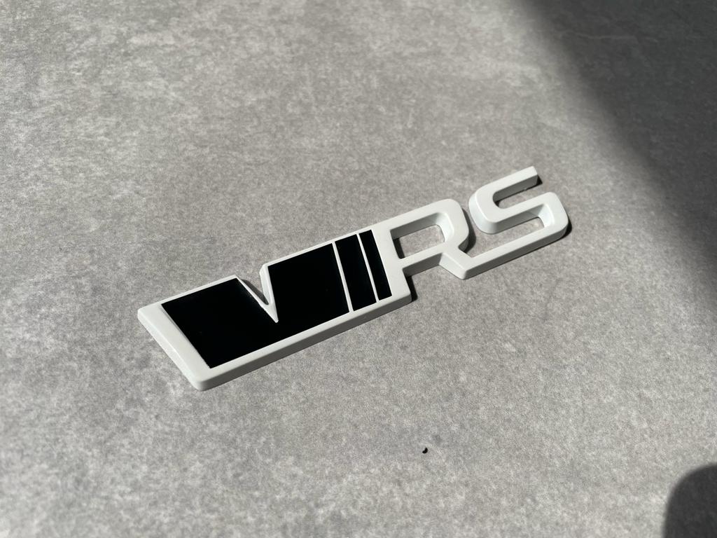 WHITE VRS BADGE WITH VINYL INLAYS (SELF ADHESIVE) | UnityStickers